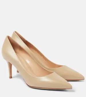 GIANVITO ROSSI Gianvito Rossi Gianvito 70 Leather Pumps Beige