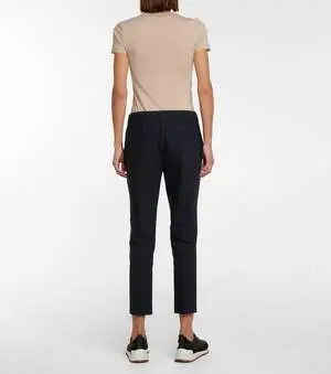 Brunello Cucinelli Cotton-blend Tapered Pants