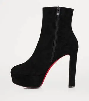 CHRISTIAN LOUBOUTIN Loo Booty Suede Platform Boots