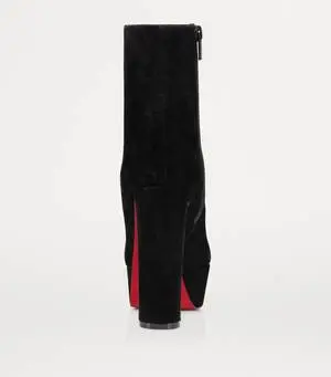 CHRISTIAN LOUBOUTIN Loo Booty Suede Platform Boots