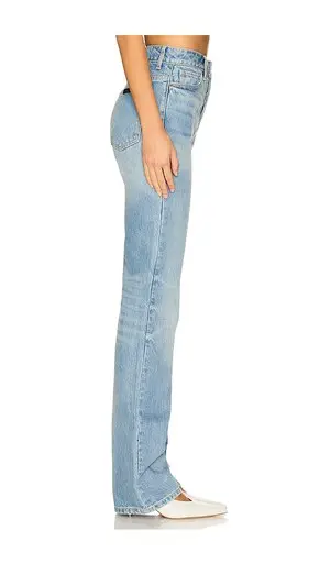 Fear Of God Skinny Leg Jeans In Light Wash Denim