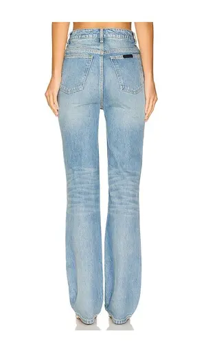 Fear Of God Skinny Leg Jeans In Light Wash Denim