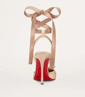 CHRISTIAN LOUBOUTIN Cassia Lace-up Satin Pumps