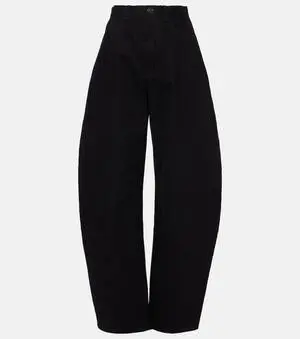 Alaïa Barrel-leg Jeans - Black