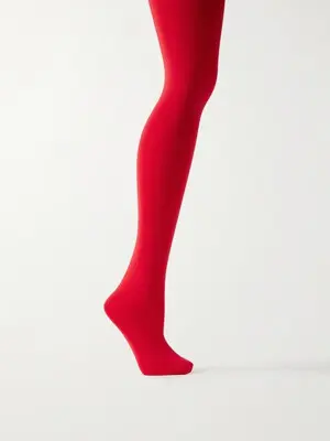 Wardrobe.NYC Opaque Tights - Red