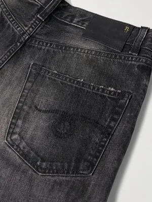 R13 D'arcy Distressed Mid-rise Wide-leg Jeans
