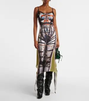 Y/project Bondage Printed Midi Dress