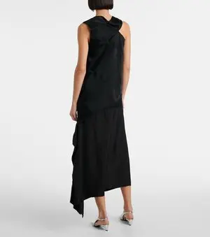 JIL SANDER Asymmetrical Satin Top