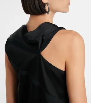 JIL SANDER Asymmetrical Satin Top