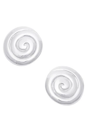 LOUIS ABEL Uzu Swirl Earrings In Sterling