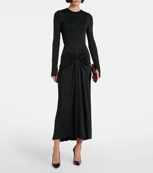 Victoria Beckham Gathered Midi Dress