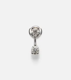 ANITA KO 18kt White Gold Single Diamond Earring - Silver