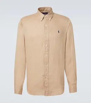 Polo Ralph Lauren Linen Oxford Shirt - Beige