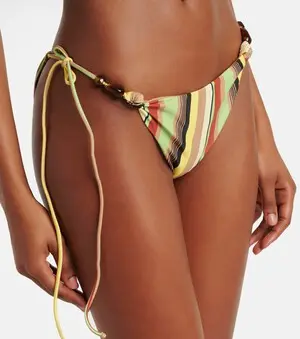 SIR. Poolside Striped Bikini Bottoms