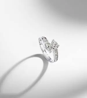 ANITA KO Saturn 18kt White Gold And Diamond Ring