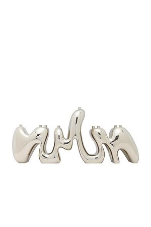 HANNAH POLSKIN Limited Edition Metallic Menorah - Silver