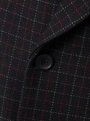 Wardrobe.NYC Double-breasted Checked Wool Overcoat