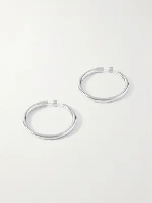 JENNIFER FISHER Natasha -plated Hoop Earrings - Silver
