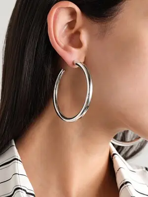 JENNIFER FISHER Natasha" Plated Hoop Earrings