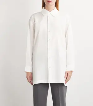 Eskandar Slim A-line Back-pleat Shirt