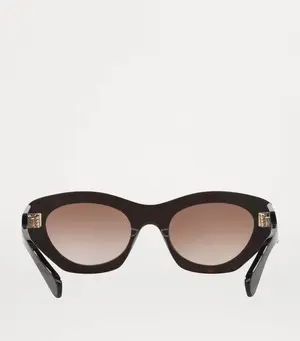Chloé Acetate Cat Eye Sunglasses - Brown
