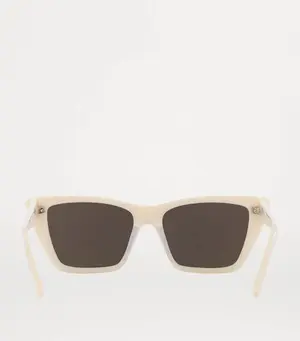Saint Laurent Acetate Sl 276 Mica Cat Eye Sunglasses - White