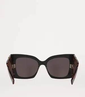 Saint Laurent Metal Sl M119 Blaze Sunglasses - Black