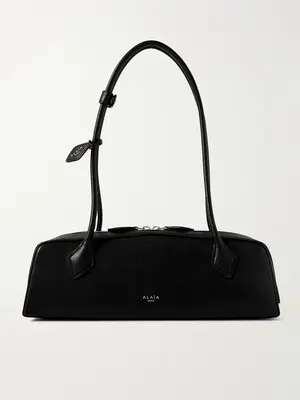 Alaïa Le Teckel Textured-leather Shoulder Bag - Black
