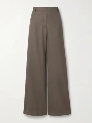 NILI LOTAN Effy Wool-twill Wide-leg Trousers