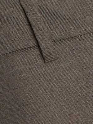 NILI LOTAN Effy Wool-twill Wide-leg Trousers