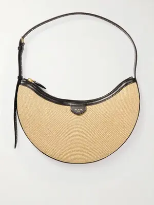 Alaïa Demi' Raffia Shoulder Bag - Neutrals
