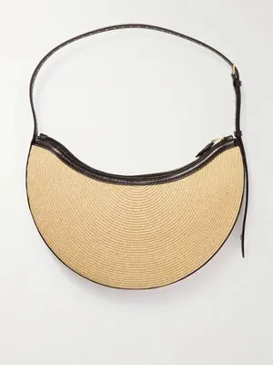 Alaïa Demi' Raffia Shoulder Bag - Neutrals