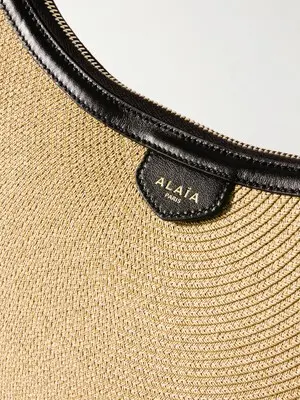 Alaïa Demi' Raffia Shoulder Bag - Neutrals