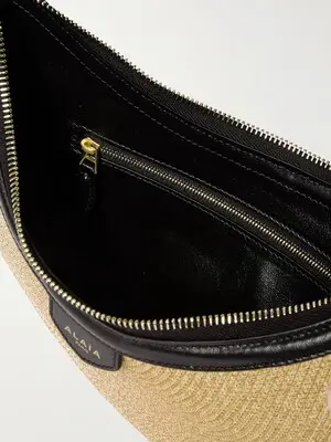 Alaïa Demi' Raffia Shoulder Bag - Neutrals