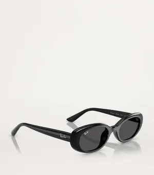 Ray-ban Rb4441d Oval Frame Sunglasses - Black