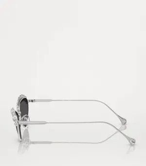 SWAROVSKI Embellished Cat Eye Sunglasses