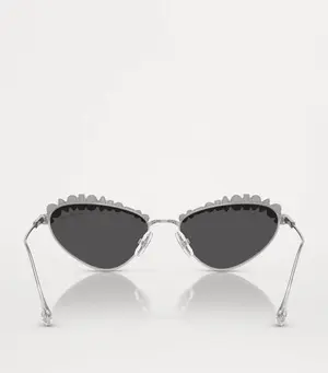 SWAROVSKI Embellished Cat Eye Sunglasses