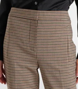 Veronica Beard Arte Houndstooth Cropped Trousers