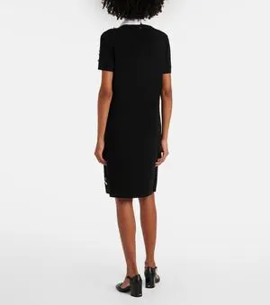 Tory Burch Embellished Wool-blend Midi Dress
