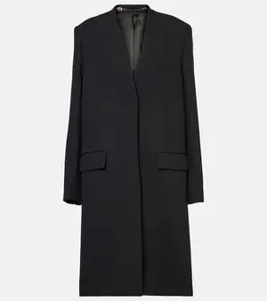 TOTEME Deep Pleated Coat In Ivory Glow