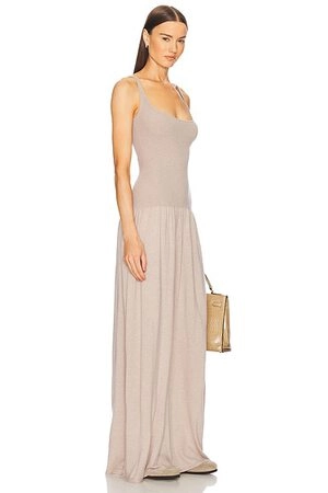 HELSA Maddison Maxi Knit Dress - Taupe
