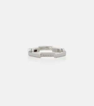 Gucci Link To Love 18kt White Gold Ring - Silver
