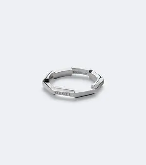 Gucci Link To Love 18kt White Gold Ring - Silver