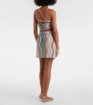 Missoni Printed Lame Miniskirt