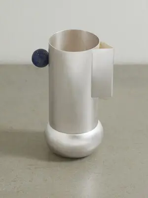NATALIA CRIADO Plated And Lapis Lazuli Milk Jug - Silver