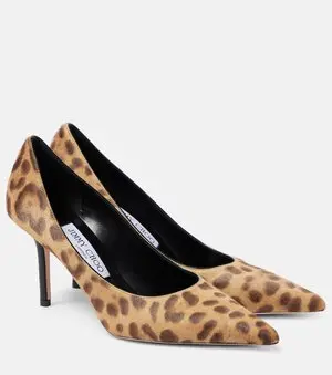 JIMMY CHOO Jimmy Choo Love 85 Leopard Print Calf Hair Pumps Multicoloured