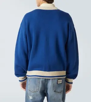Dolce & Gabbana Embroidered Virgin Wool Cardigan