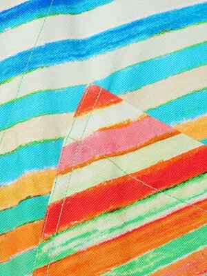 Christopher John Rogers Crayon Striped Twill Shirt