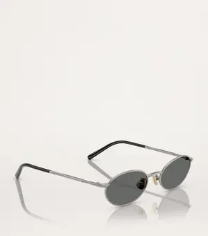 Brunello Cucinelli Oval Frame Sunglasses