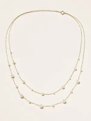 Mizuki 14-karat Pearl Necklace - Gold